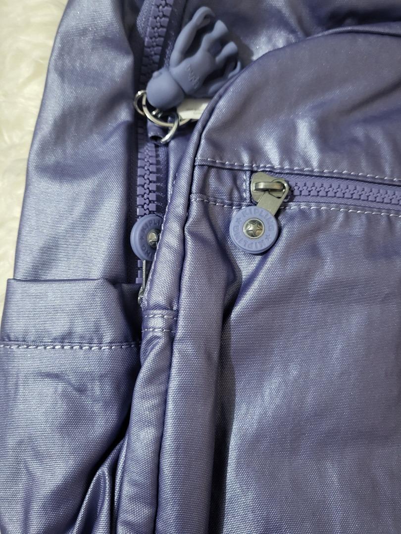 Kipling Seoul Large Metallic Purple 15" Laptop Backpack, Women's ...