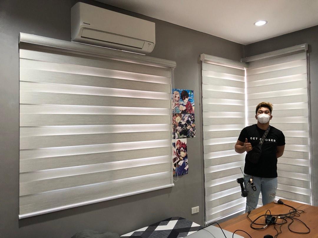 Korean Window Blinds and Curtains, Furniture & Home Living, Home Decor ...