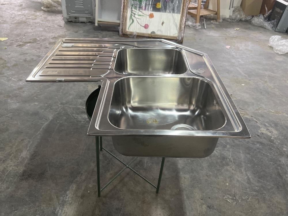 L Shape Glossy Surface Aluminium Sink / Sinki Aluminium Permukaan ...