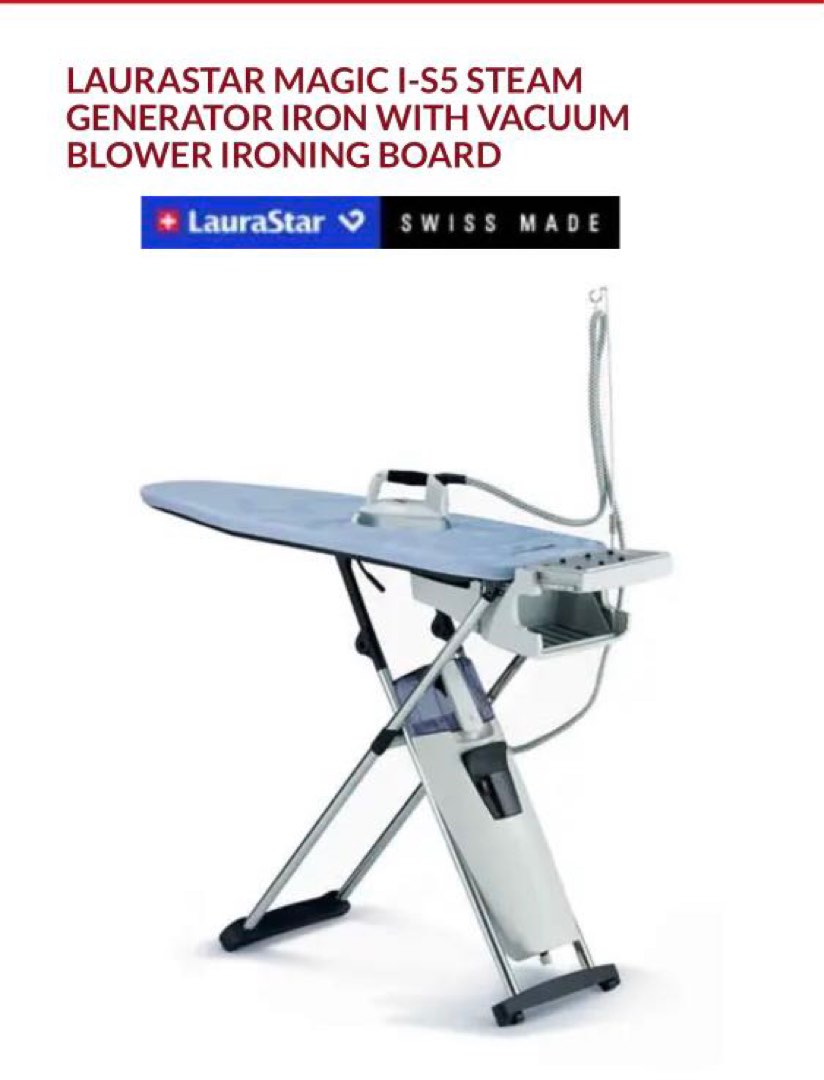 LAURASTAR MAGIC I-S5 STEAM GENERATOR IRON WITH VACUUM BLOWER IRONING ...