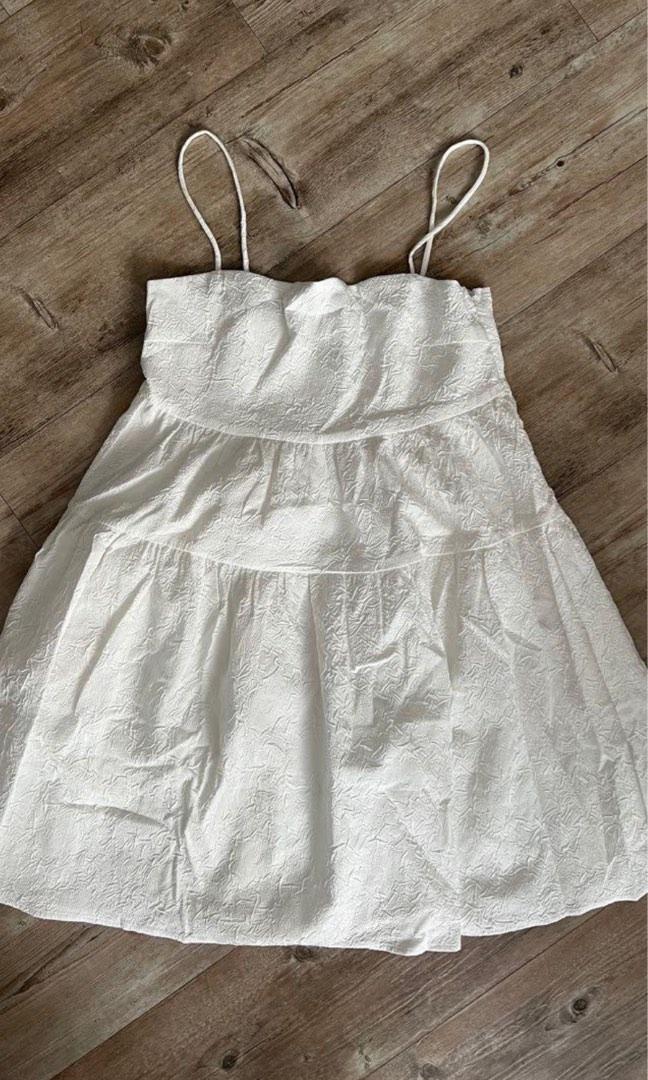 LB Love Bonito Kivia Textured Mini Dress in white, Women's Fashion ...