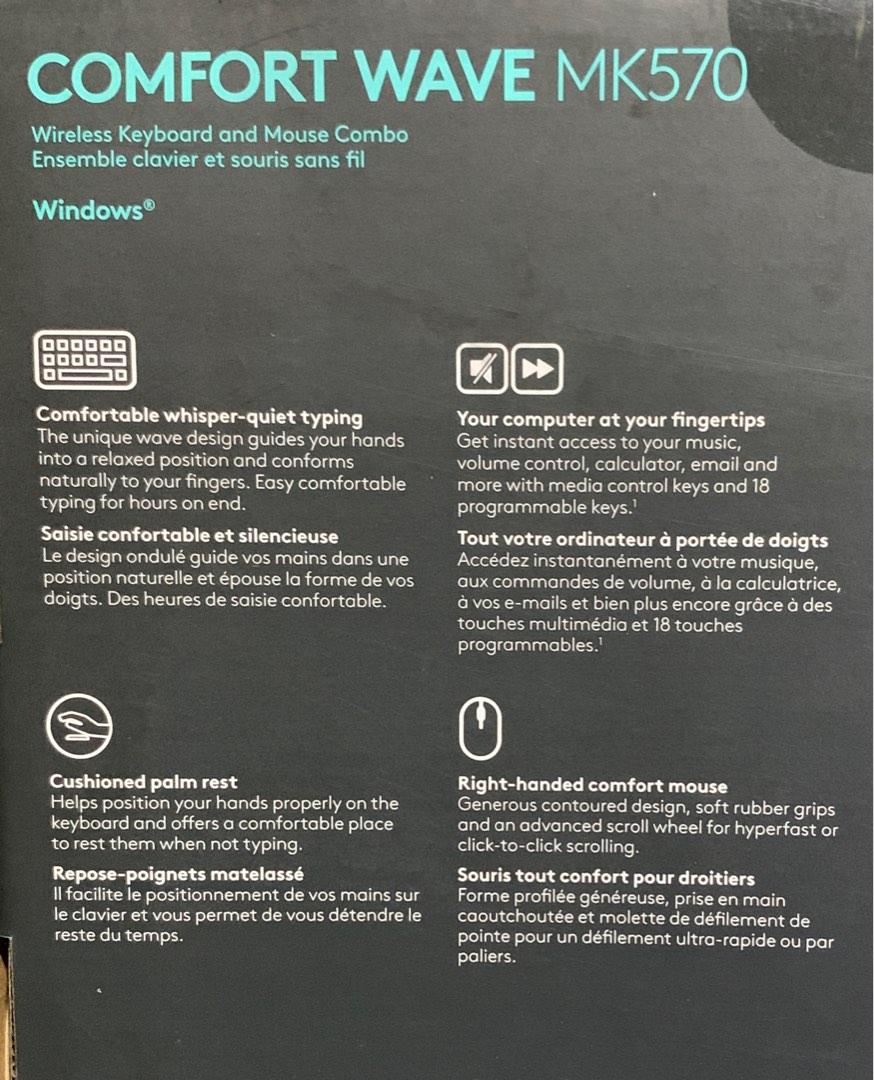 Logitech Comfort Wave MK570, Computers & Tech, Parts & Accessories ...