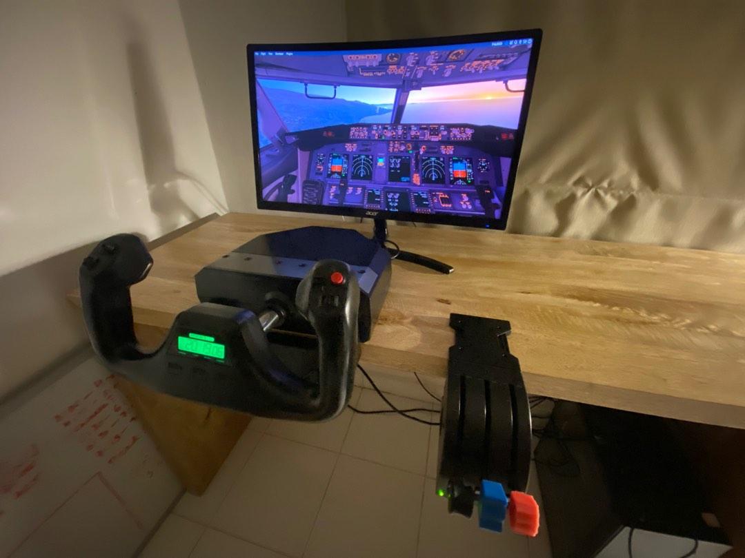 Flight Simulator Yoke + Throttle, Computers & Tech, Parts & Accessories ...