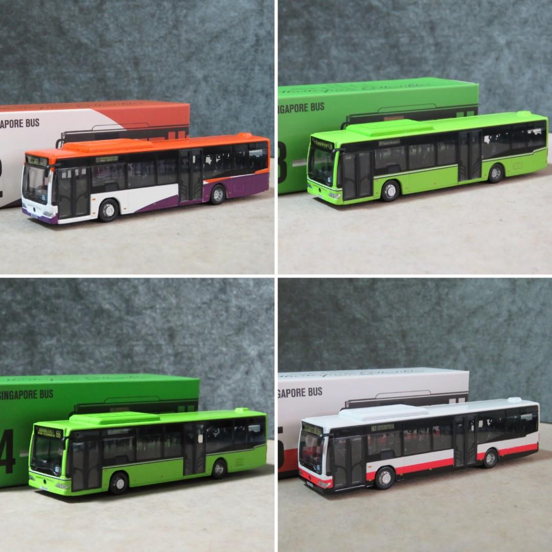Set of 4 Masterpiece Collectibles 1/110 Singapore bus Mercedes-Benz ...