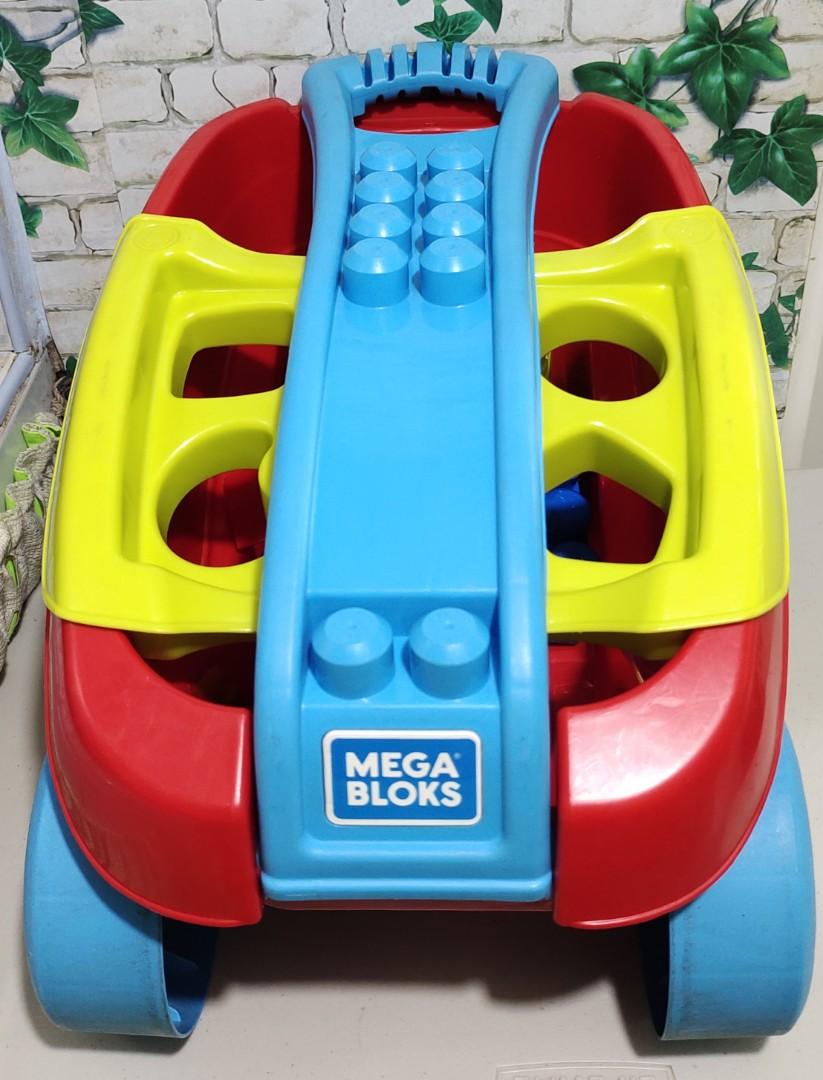 Megablocks Wagon with Blocks, Babies & Kids, Infant Playtime on Carousell