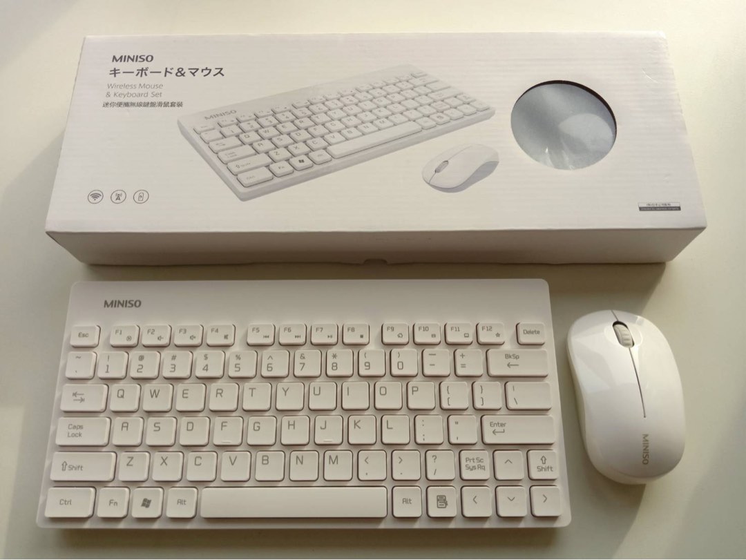 Miniso Wireless Mouse and Keyboard, Computers & Tech, Parts & Accessories, Computer Keyboard on ...