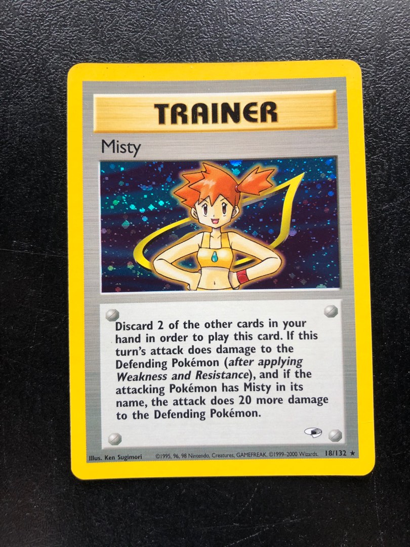 Misty Trainer Card, Hobbies & Toys, Memorabilia & Collectibles, Vintage ...