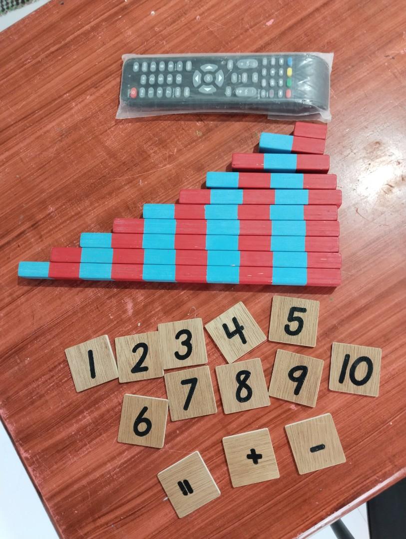 Montessori number rods, Hobbies & Toys, Toys & Games on Carousell