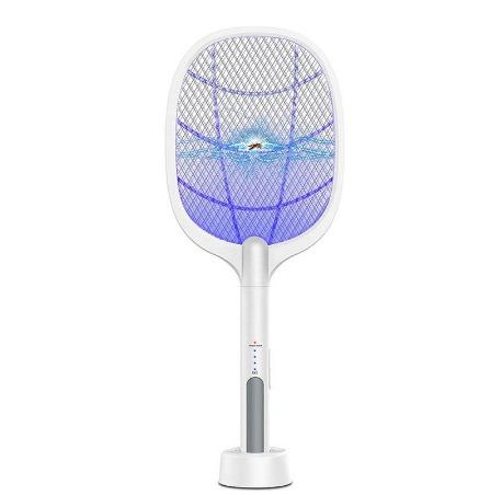 Mosquito Killer Racket Rechargeable Handheld Electric Fly Swatter ...