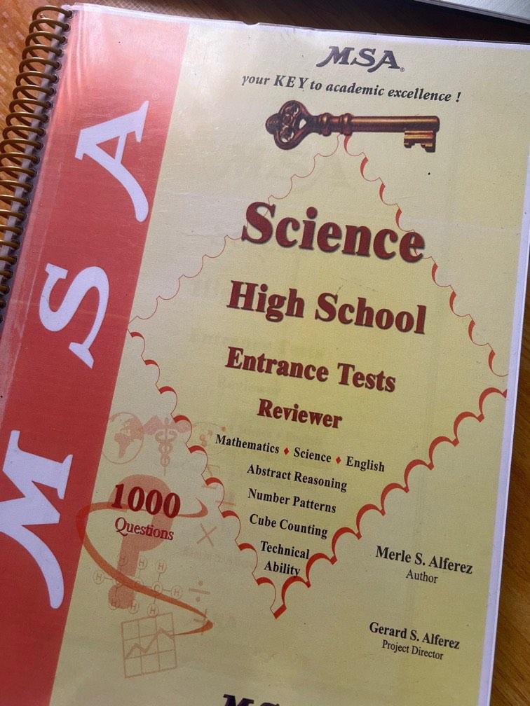 MSA STIMULATED CATS + FREEBIE MSA SCI-HIGH ENTRANCE EXAM, Hobbies ...