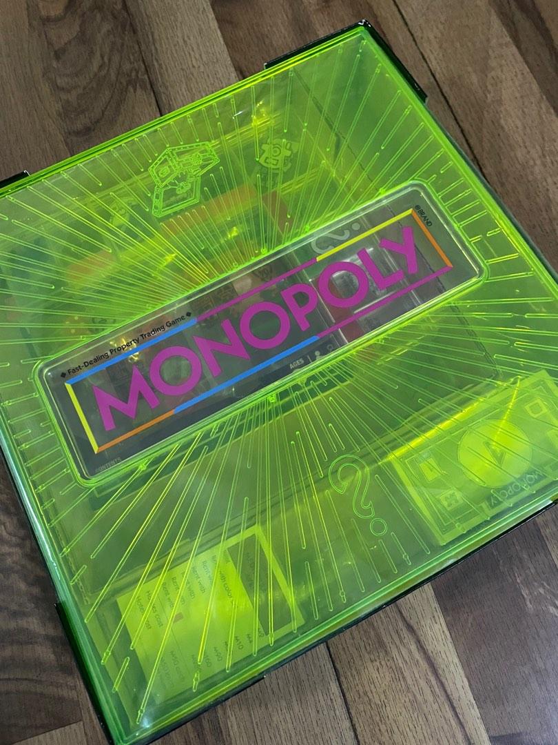 Neon limited edition monopoly, Hobbies & Toys, Toys & Games on Carousell