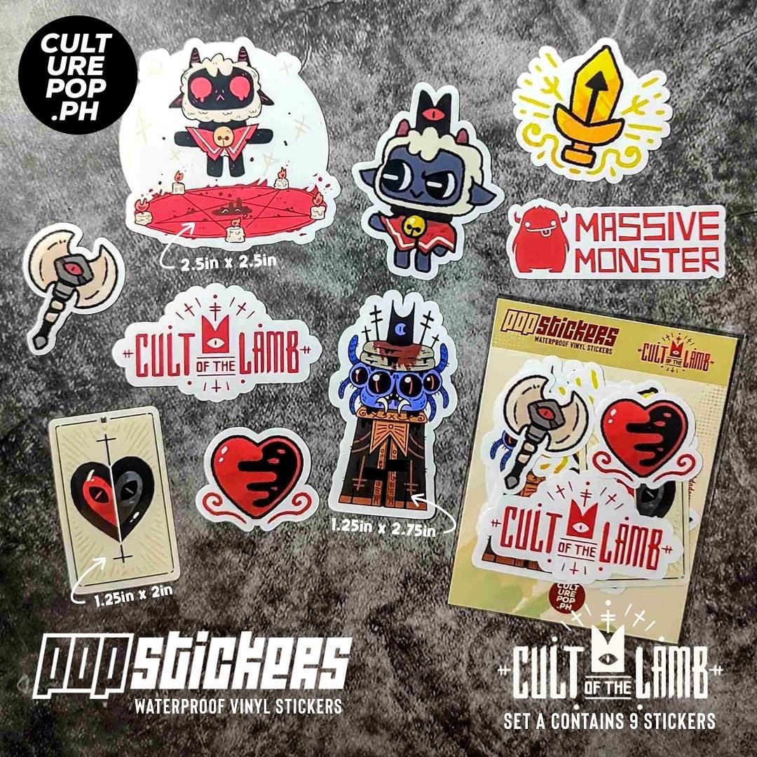 NEW! Cult of the Lamb Waterproof Vinyl Stickers Set, Hobbies & Toys ...