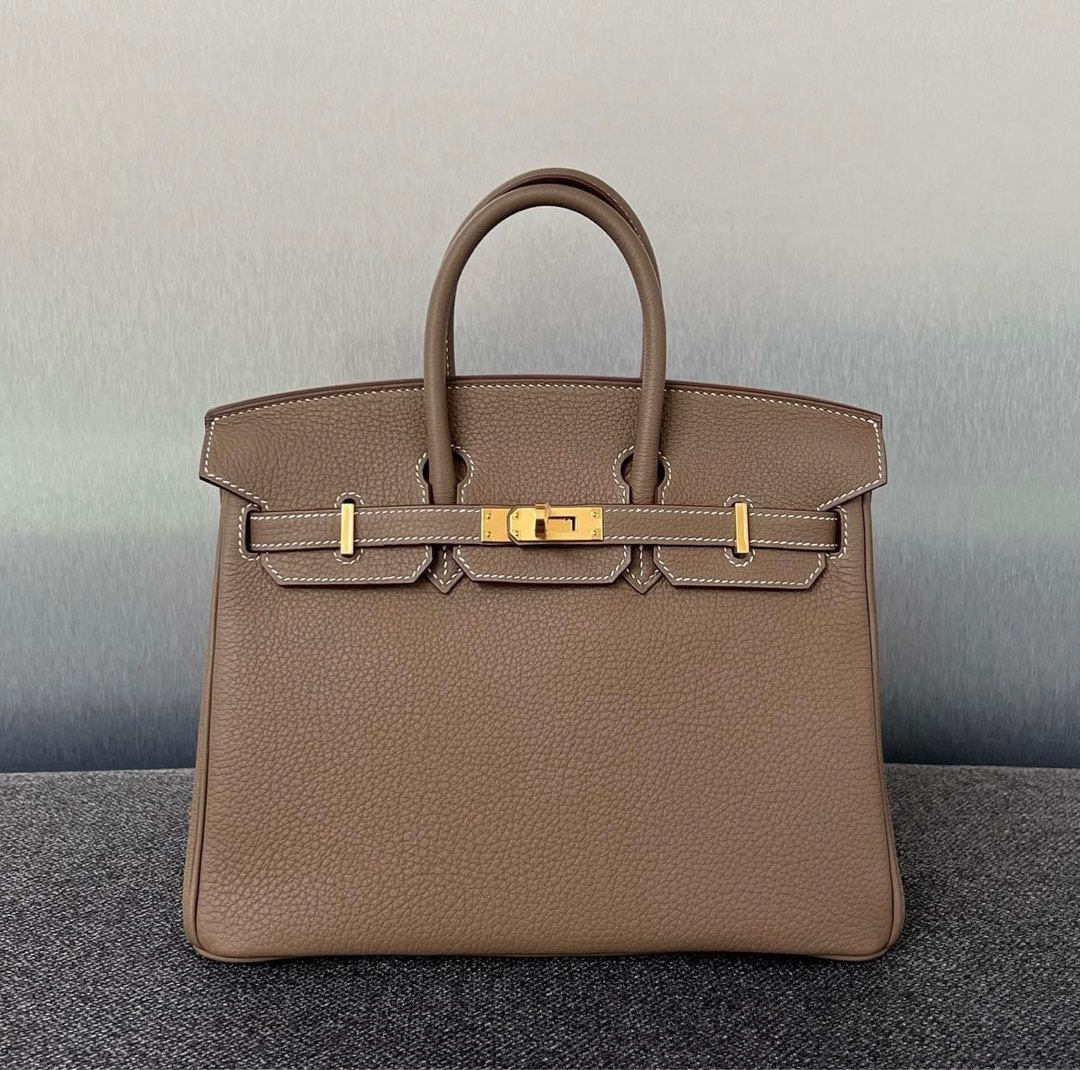 NEW Hermes Birkin 25 Etoupe Togo Ghw, Luxury, Bags & Wallets on Carousell