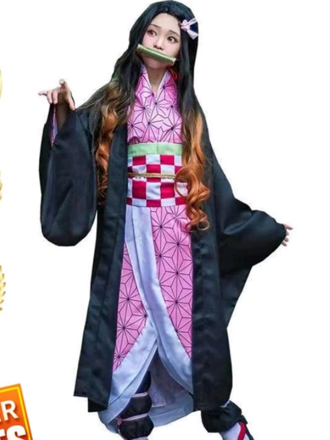 Nezuko costume set, Women's Fashion, Dresses & Sets, Dresses on Carousell