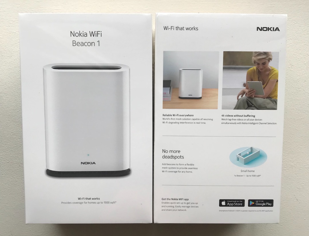 Nokia WiFi Beacon 1 WiFi Mesh Router System AC1200, Computers & Tech ...