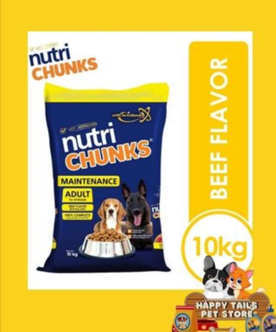 Nutri chunks maintenance beef 10kg, Pet Supplies, Pet Food on Carousell