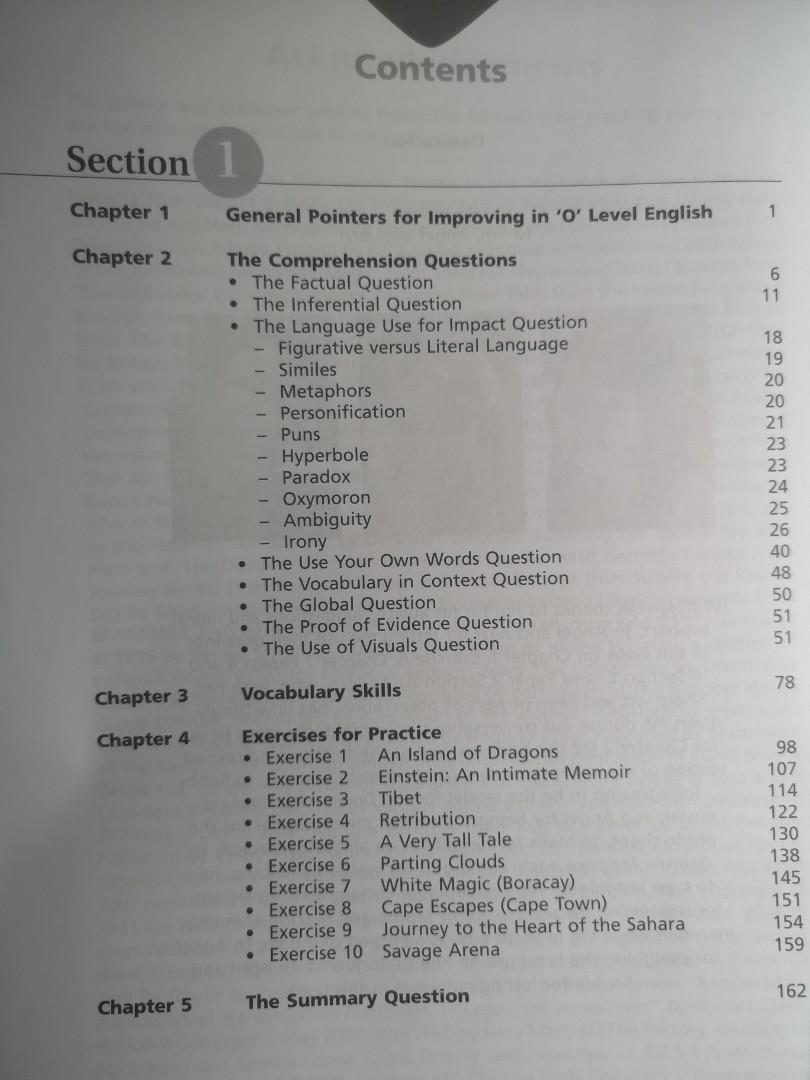1+1 O Level English Comprehension Practice, Hobbies & Toys, Books ...