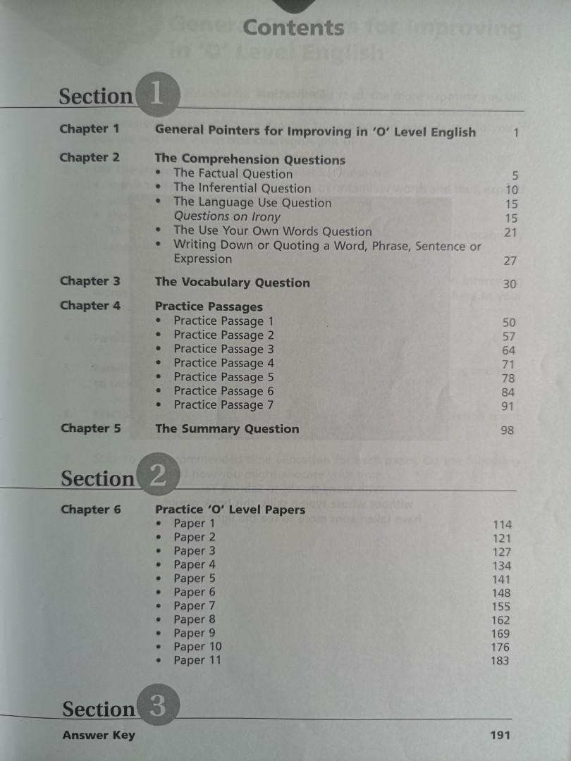 1+1 O Level English Comprehension Practice, Hobbies & Toys, Books ...
