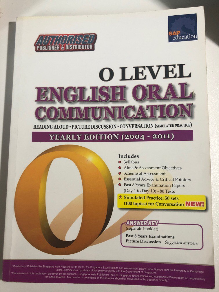 O Level English Oral Communication TYS, Hobbies & Toys, Books ...