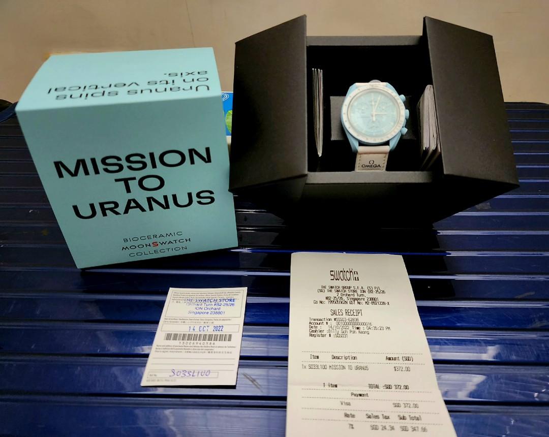 Omega x Swatch Uranus, Luxury, Watches on Carousell
