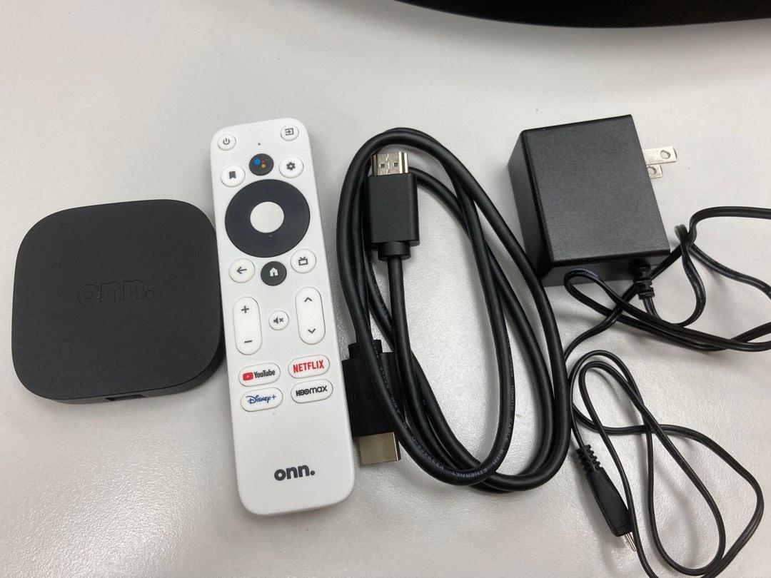 onn. 4K UHD Streaming Device (androidtv/chromecast), 家庭電器, 電視 & 其他娛樂 ...