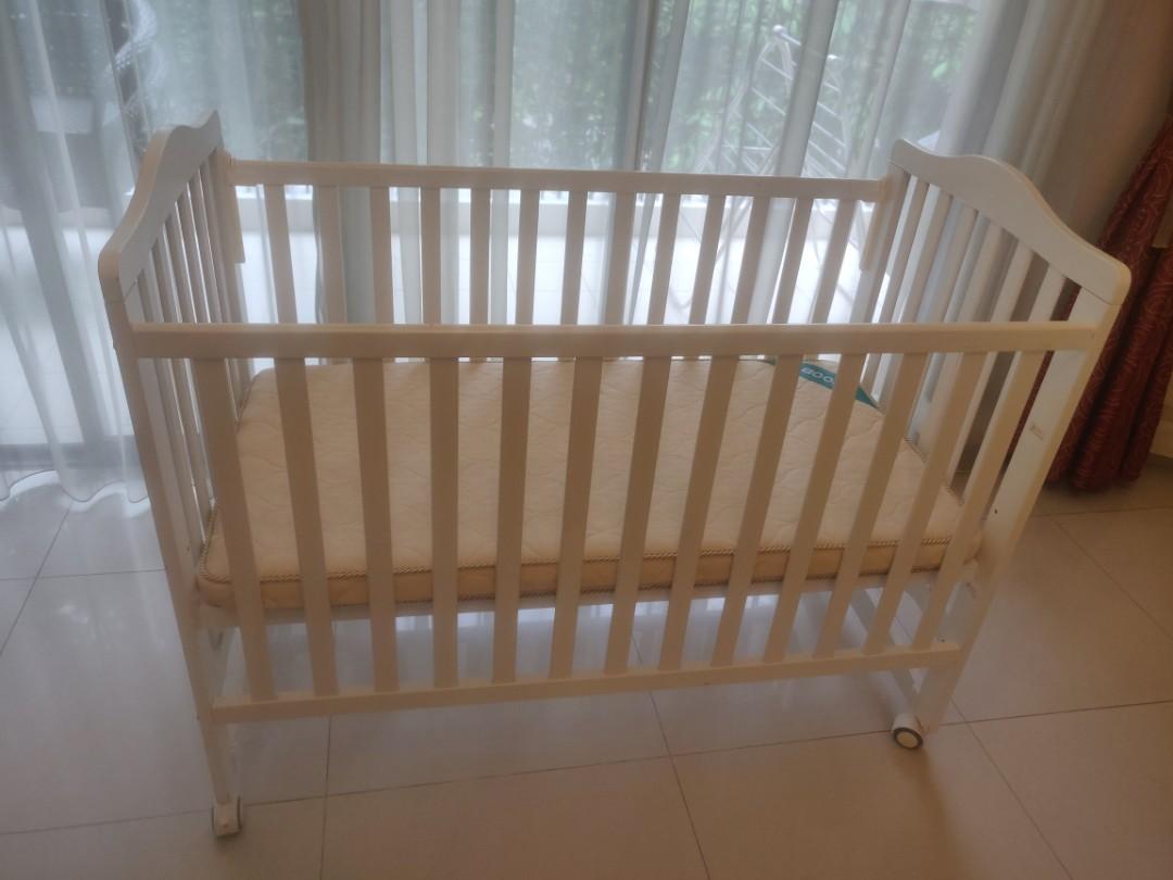 Set of Palette box baby cot + Spinal Care Latex Mattress, Babies & Kids ...