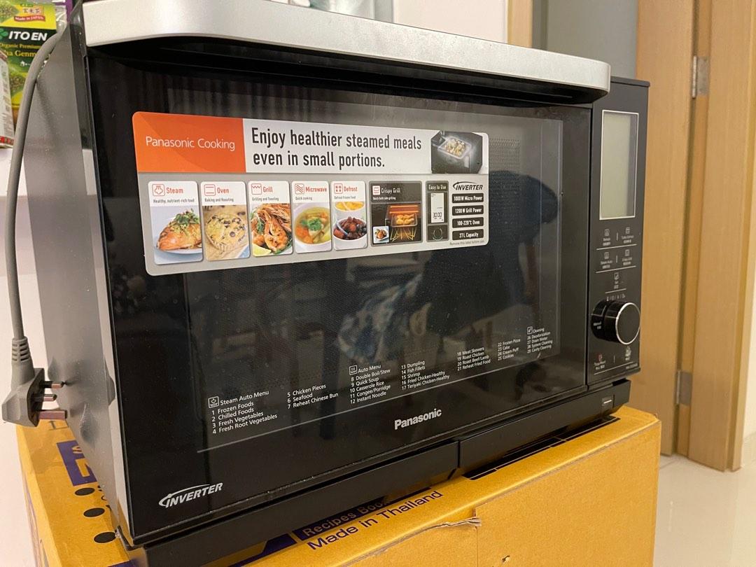 Panasonic 27L combination oven (microwave, oven, grill, fry, steam), TV ...