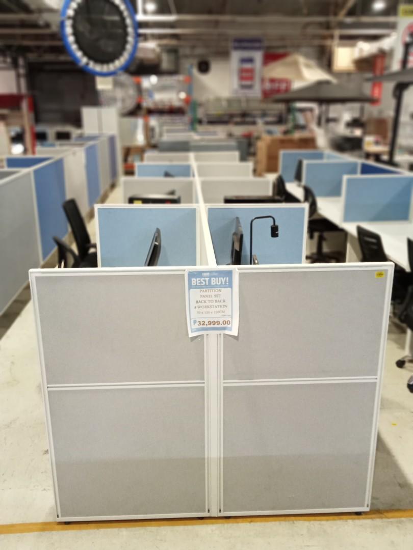 PARTITION PANEL SET BACK TO BACK, Furniture & Home Living, Office ...