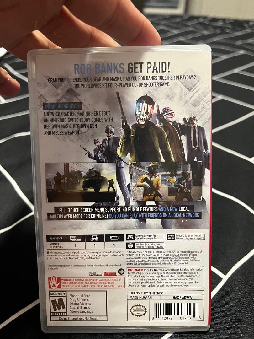 Payday 2 - physical copy, Video Gaming, Video Games, Nintendo on Carousell