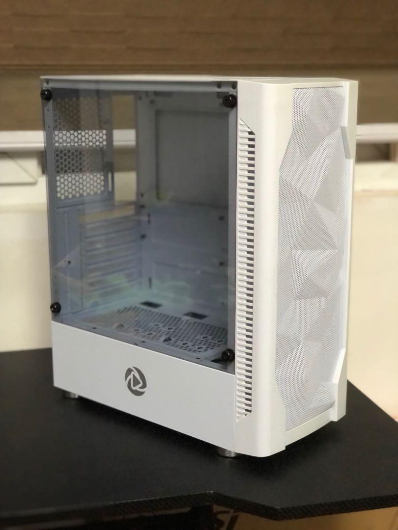 PC Case Inplay Meteor 03 White tempered glass, Computers & Tech, Parts ...