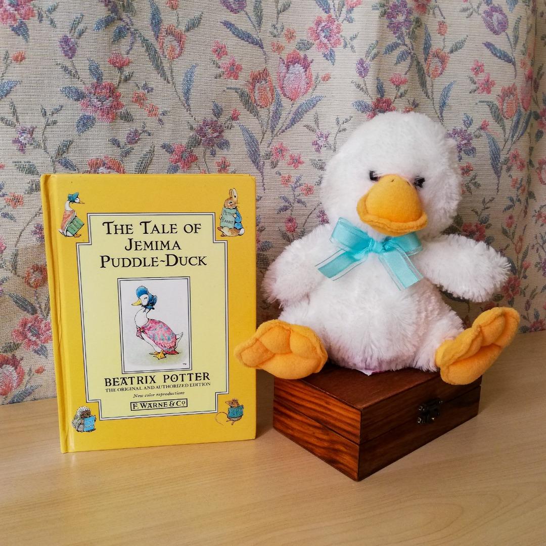 Peter Rabbit Beatrix Potter Book & Stuff Toy Jemimah Puddle duck Bundle ...