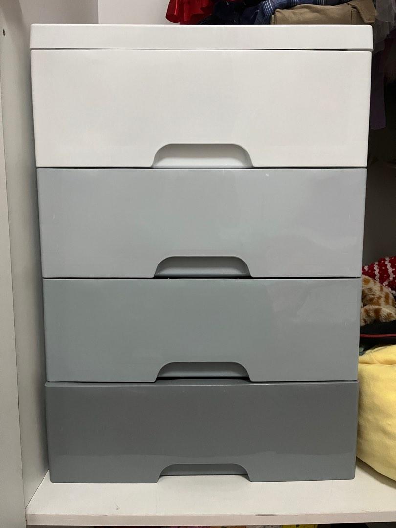 Plastic Drawer - 4 tier, Furniture & Home Living, Furniture, Shelves ...
