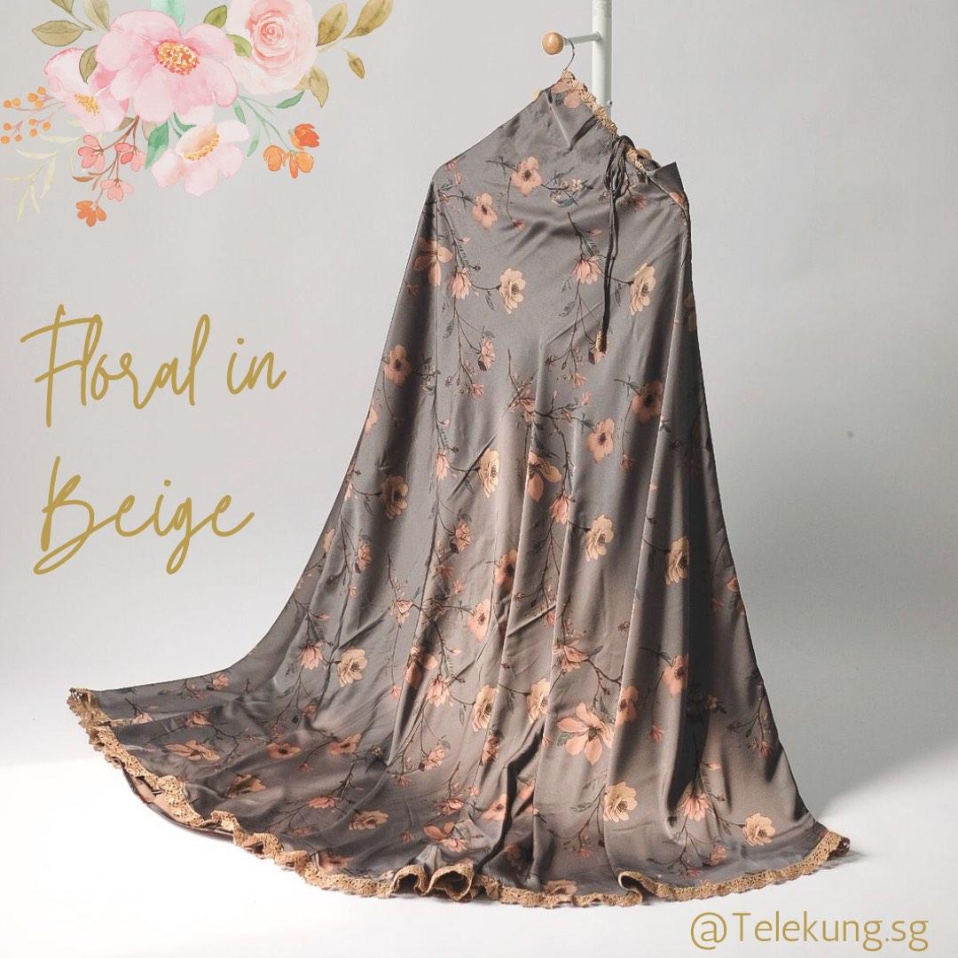 Premium Silk Telekung, Women's Fashion, Muslimah Fashion, Prayer Sets ...