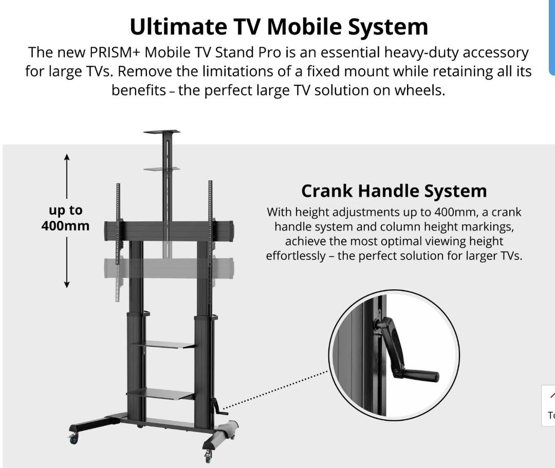 Prism Mobile TV Stand, TV & Home Appliances, TV & Entertainment, TV Parts & Accessories on Carousell