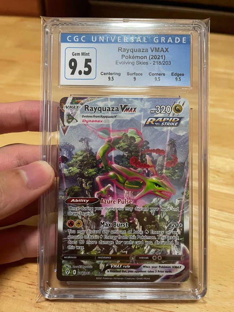 Rayquaza Evolving Skies Alt Art CGC 9.5, Hobbies & Toys, Memorabilia ...