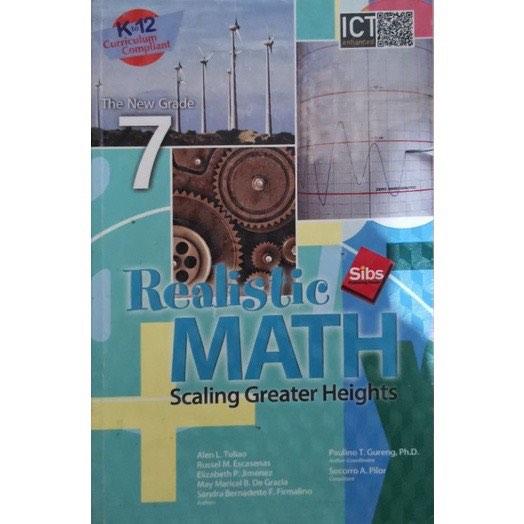 Realistic Math Scaling Greater Heights Grade 7 school book (Used ...