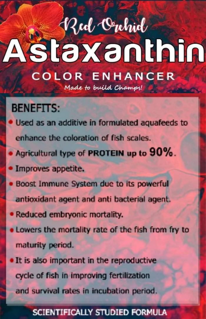 Red Orchid Astaxanthin Color Enhancer 500ml for Fish Grooming, Pet ...