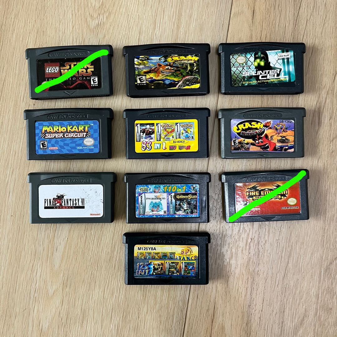 Repro Gameboy Advance Cartridges (Nintendo Game Boy Games), Video ...