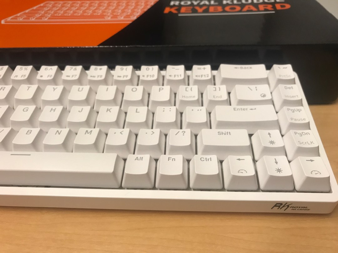 RK68 RKG68 RK855 RK Hot-swappable Brown switch white backlit 65% ...