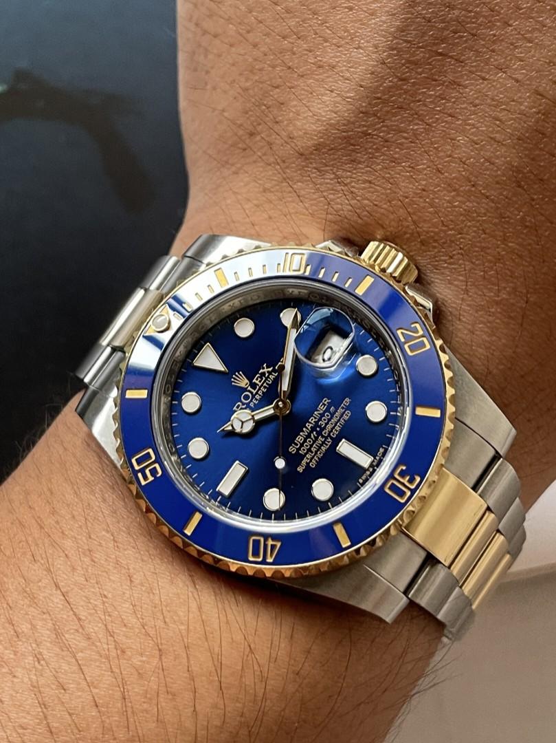 Rolex Submariner Bluesy '14, Luxury, Watches on Carousell
