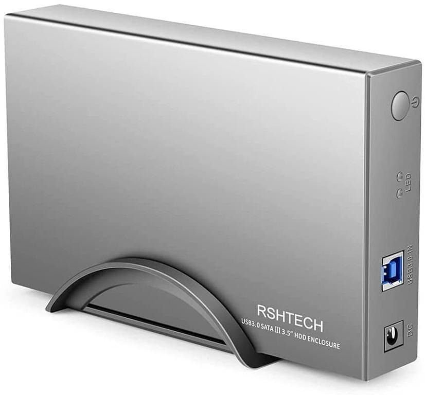 RSHTECH Hard Drive Enclosure USB 3.0 to SATA External Hard Drive Caddy ...