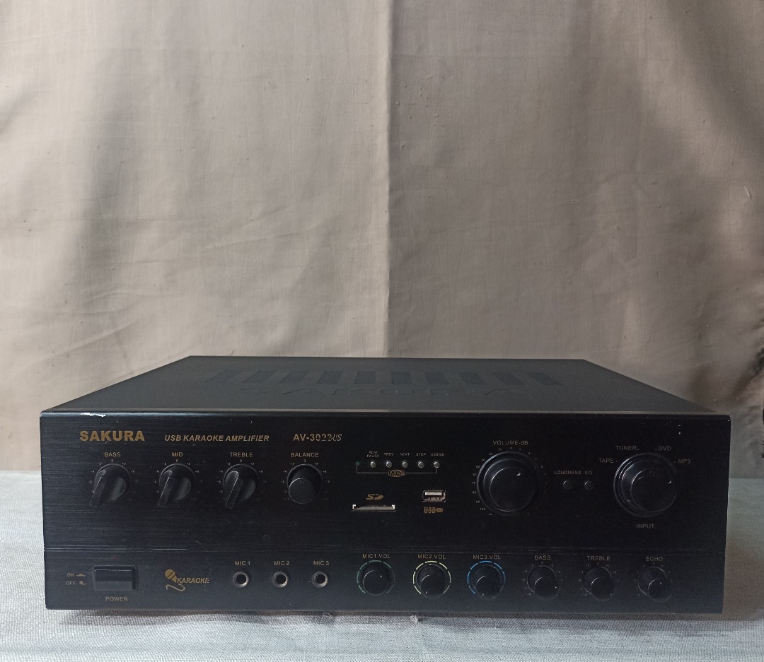 Sakura 3023us amplifier 350 watts x 2, Audio, Soundbars, Speakers ...