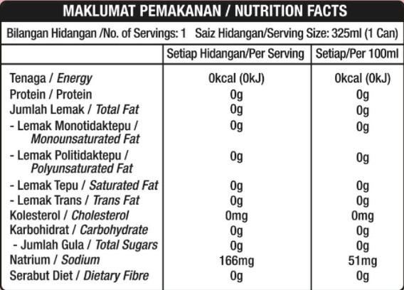 Salty Lychee - Vida Zero Flavoured Sparkling Drink (Zero Sugar) [325ml ...