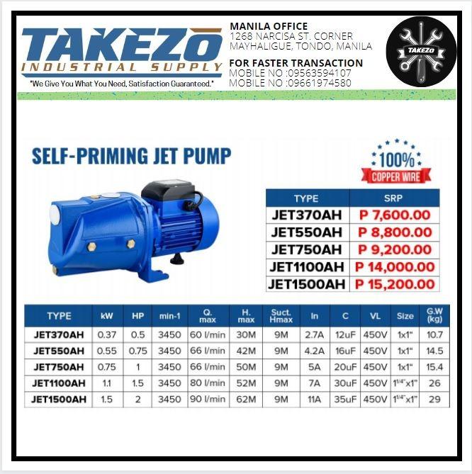 SELF-PRIMING JET PUMP, Commercial & Industrial, Industrial Equipment on ...