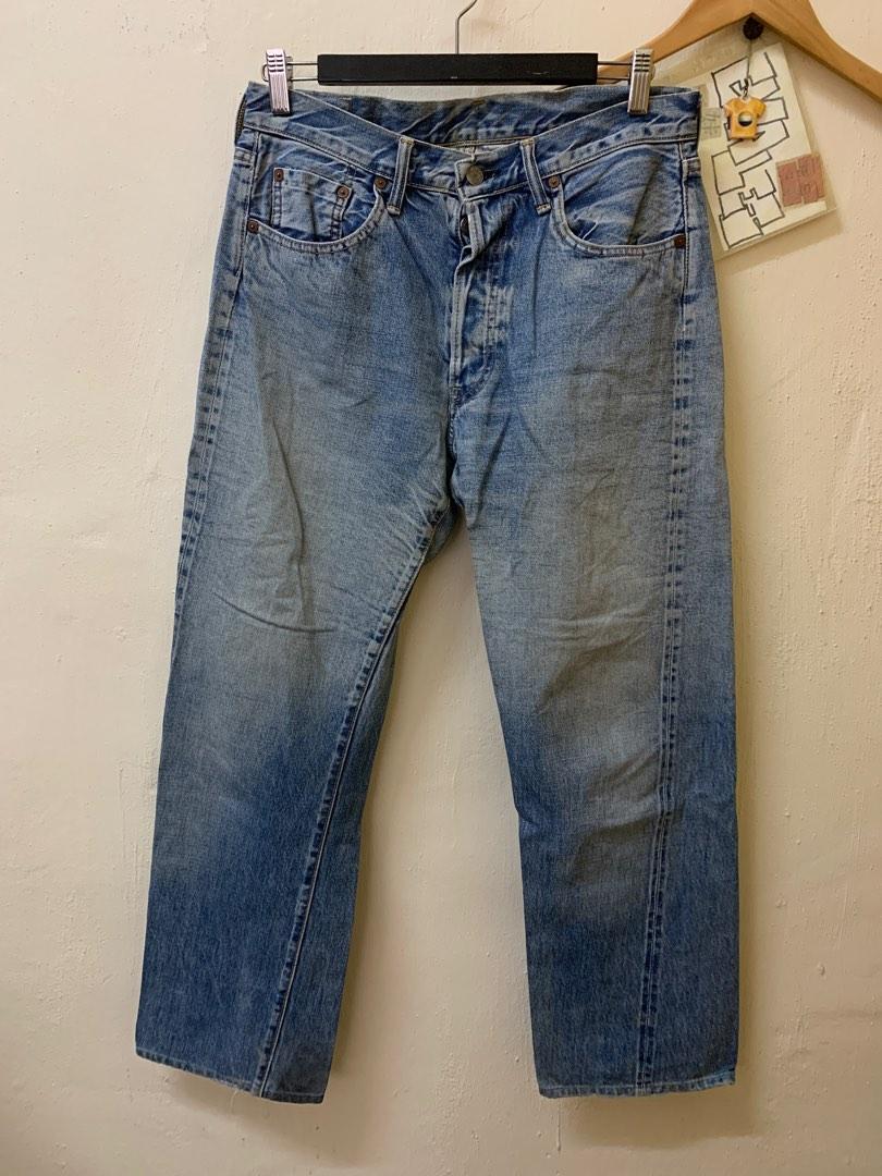 sewing chop selvedge denim jeans made in japan vintage vtg og not big e ...