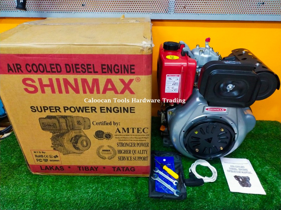 SHINMAX Air-cooled Diesel Engine 12.5HP High Speed STD with 8" AL ...