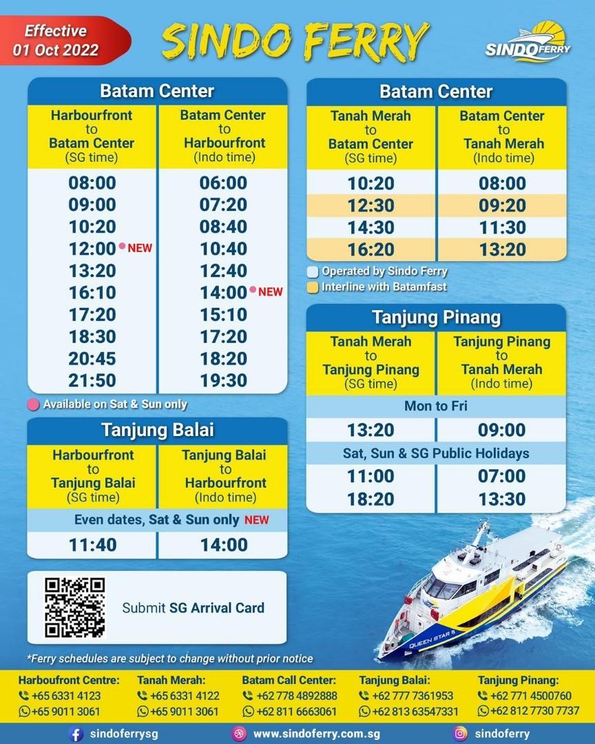 SINDO FERRY. SINGAPORE - BATAM - SINGAPORE. BATAM FERRY TICKETS ...