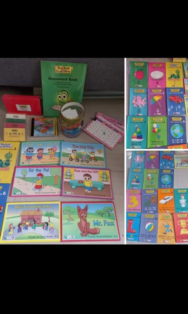 Sing Spell Read Write Level 1 Kindergarden Grade 1 Phonics Books Set ...