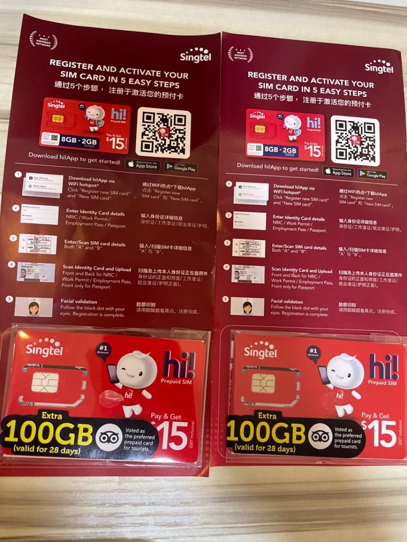 Singtel Prepaid Sim (Bundle Promo), Tickets & Vouchers, Vouchers on ...