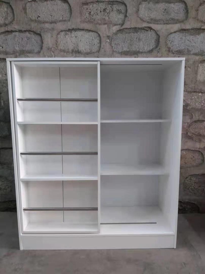BOOK SHELF WITH CABINET AND SLIDING DOOR (DELIVER UNASSEMBLED ...